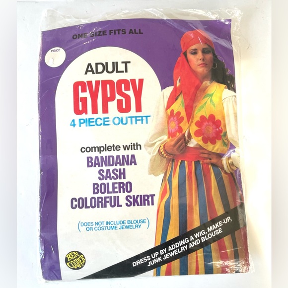 Other | New Vintage Ben Cooper Adult Gypsy 4 Piece Halloween Costume ...